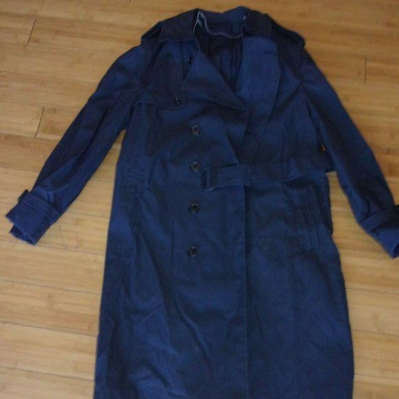 Shoes | Usaf Air Force Blue Regulation Trench Overcoat Jacket All ...